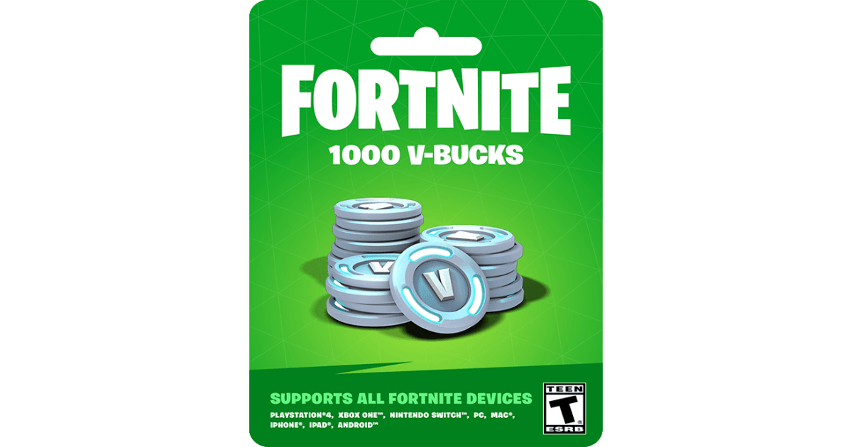 Fortnite 1000 V-Bucks Card PC - Arcadia
