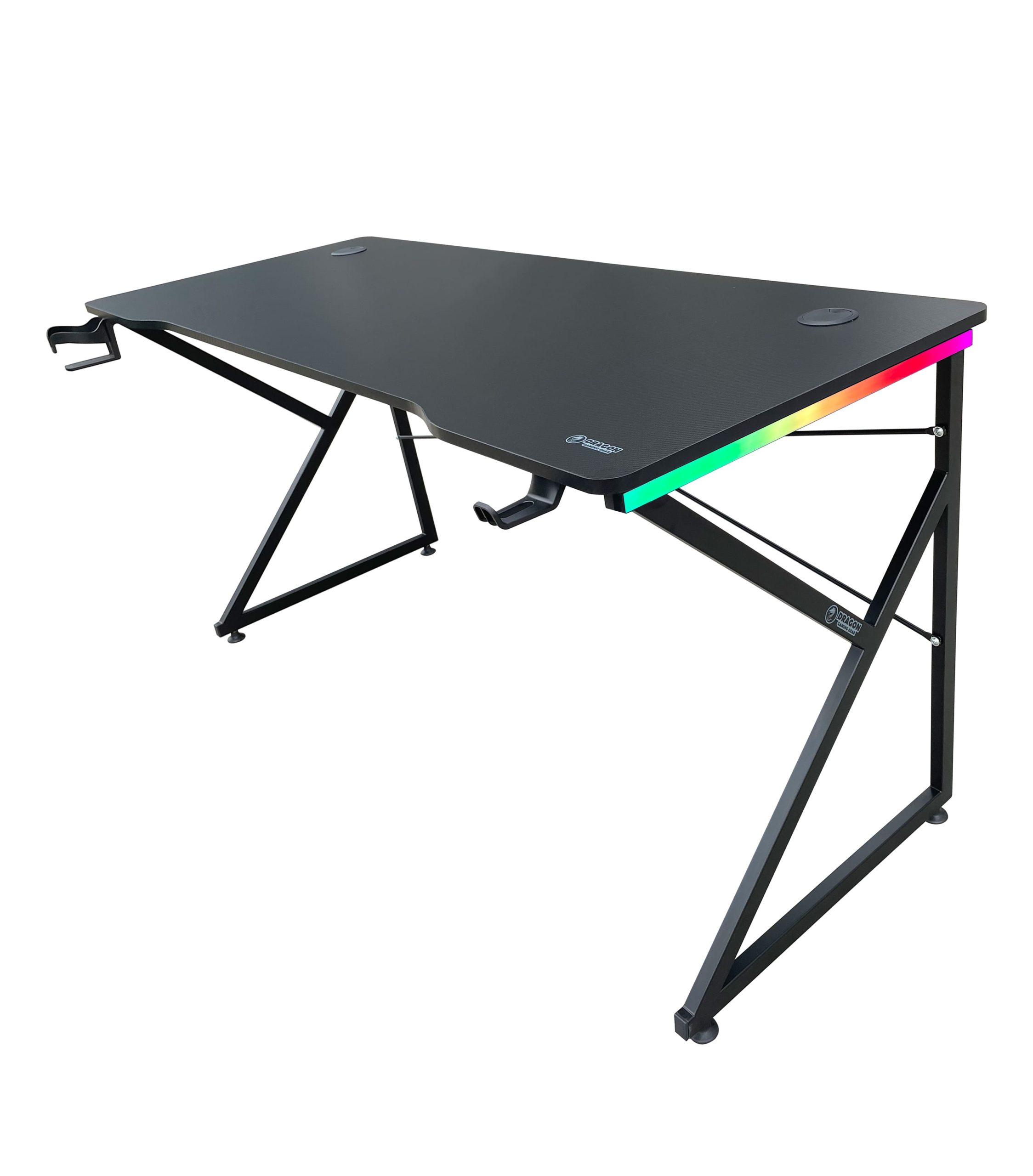 שולחן גיימינג מקצועי תאורת RGB שחור - GPDRA-TK אורך 150 ס"מ - Arcadia